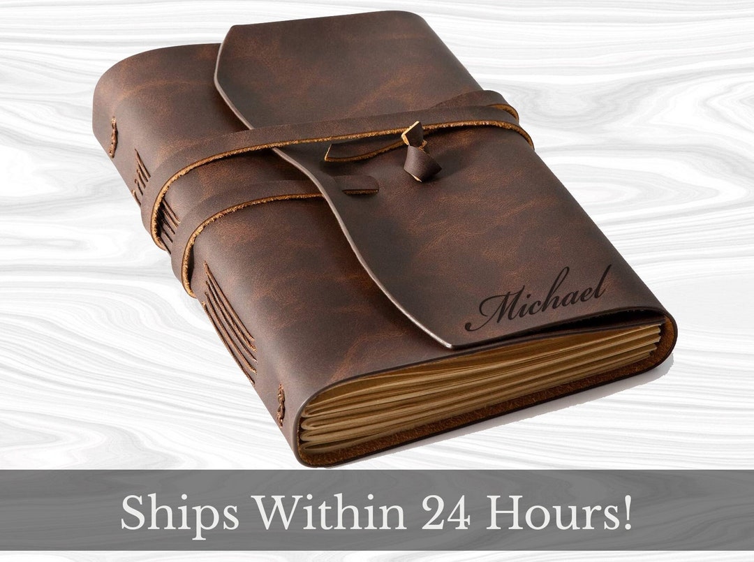 Personalized LEATHER JOURNAL for Men Notebook Cover Custom - Etsy
