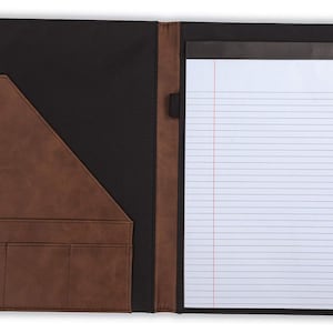 Personalized LEATHER PORTFOLIO for Men Women Corporate Business ...