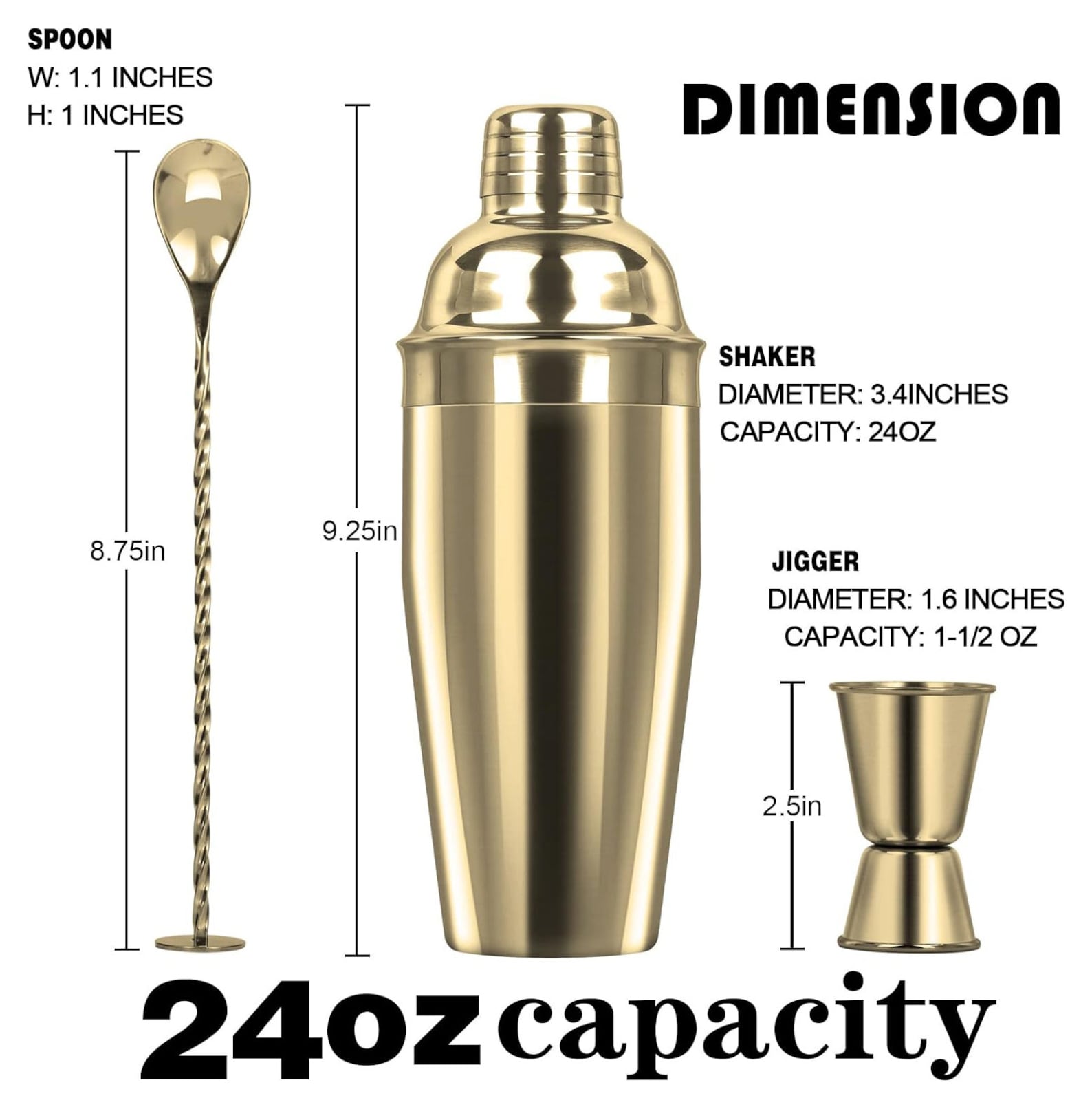 Personalized COCKTAIL SHAKER SET Mixer Drinkware Bar Bartender Barware ...