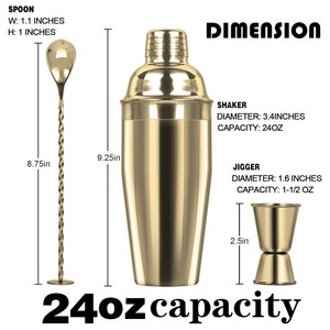 Personalized COCKTAIL SHAKER SET Mixer Drinkware Bar Bartender Barware ...