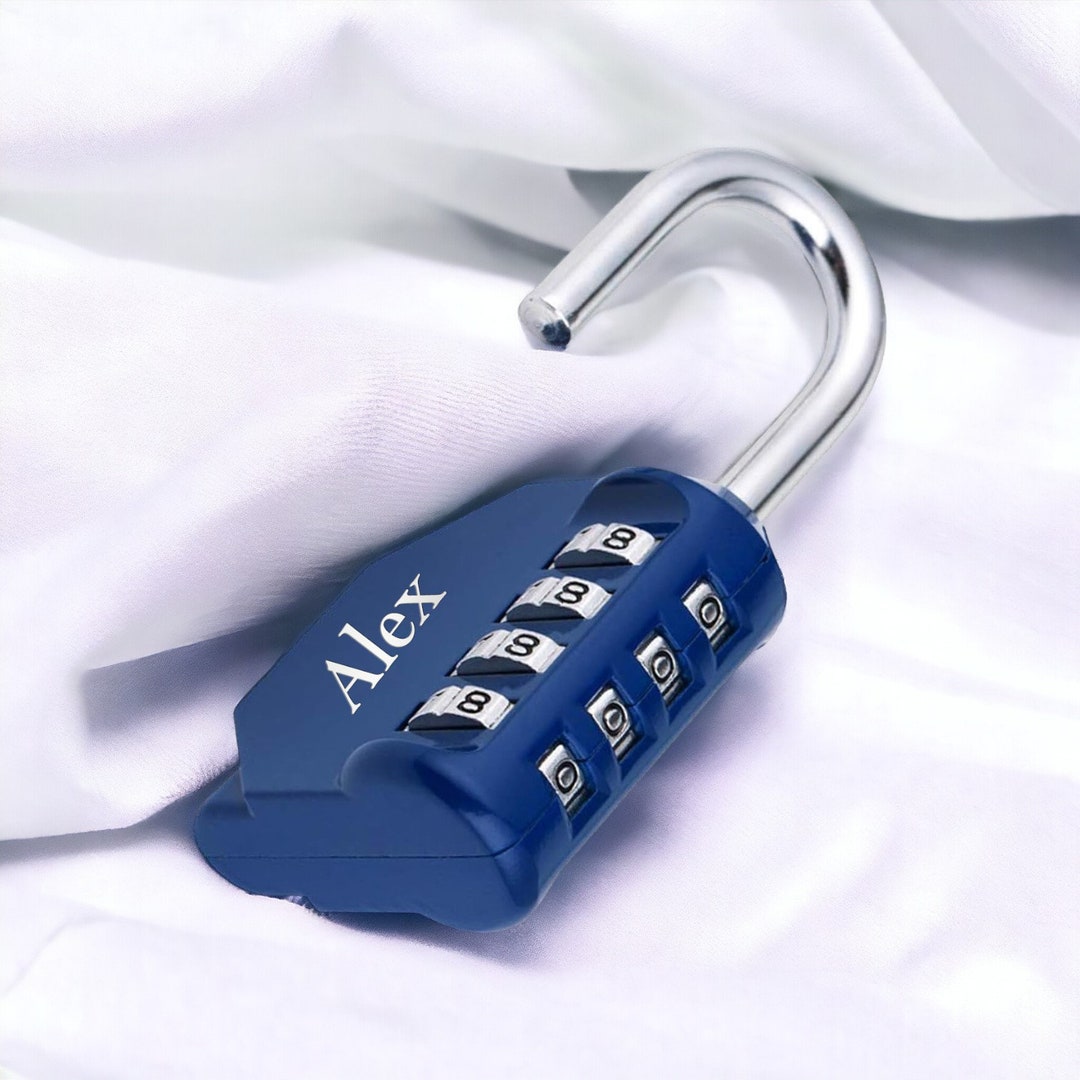 Personalized COMBINATION LOCK Padlock School Kids Child Birthday Gift ...