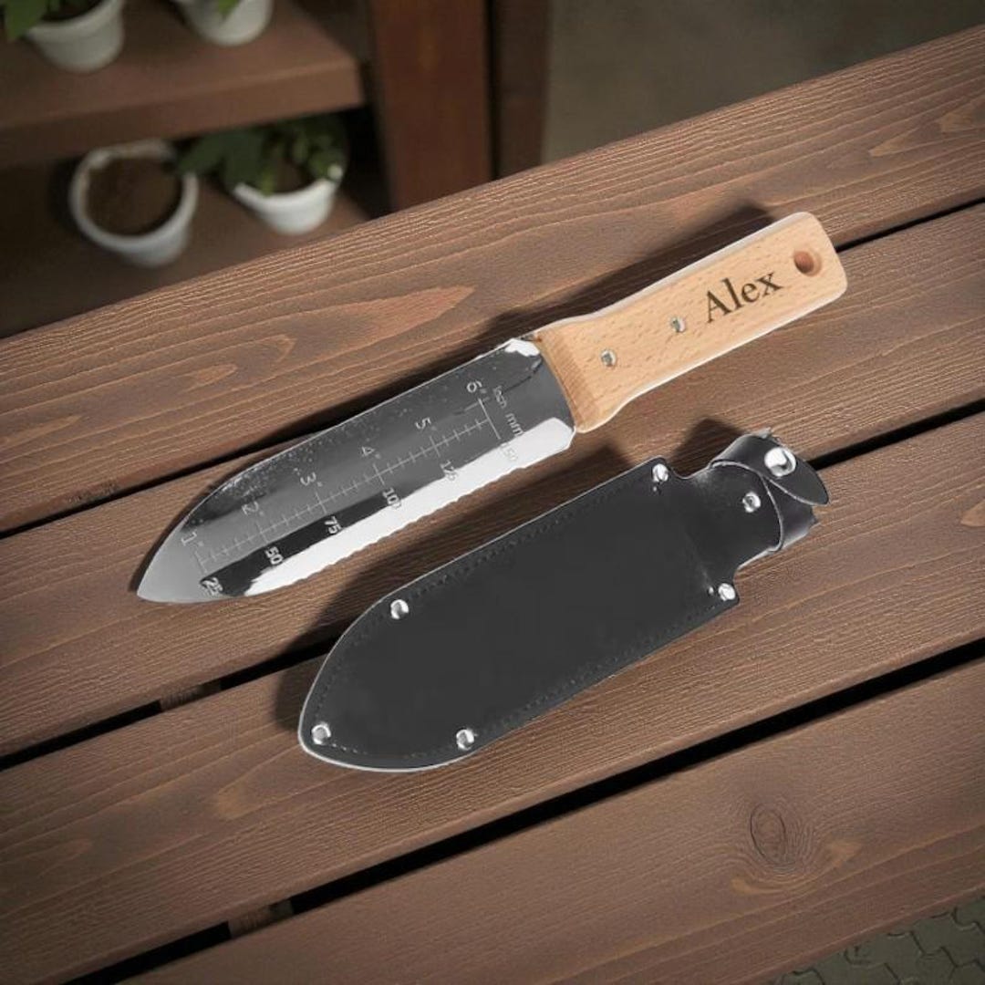 Personalized HORI HORI Tool Knife Weeder Lawn Yard Garden Birthday ...