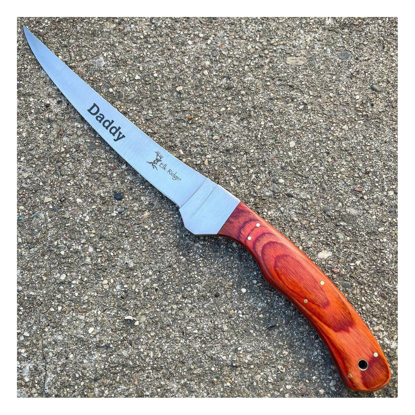 Personalized FILLET KNIFE & SHEATH Fishing Birthday Gift for Him Dad ...