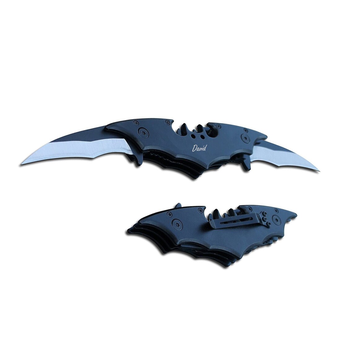Custom Batman Twin Blade Knife Batarang Pocket Knife Knives | Etsy