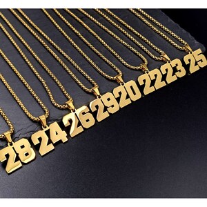 Personalized NUMBER NECKLACE for Boys Numbers Girls Custom - Etsy