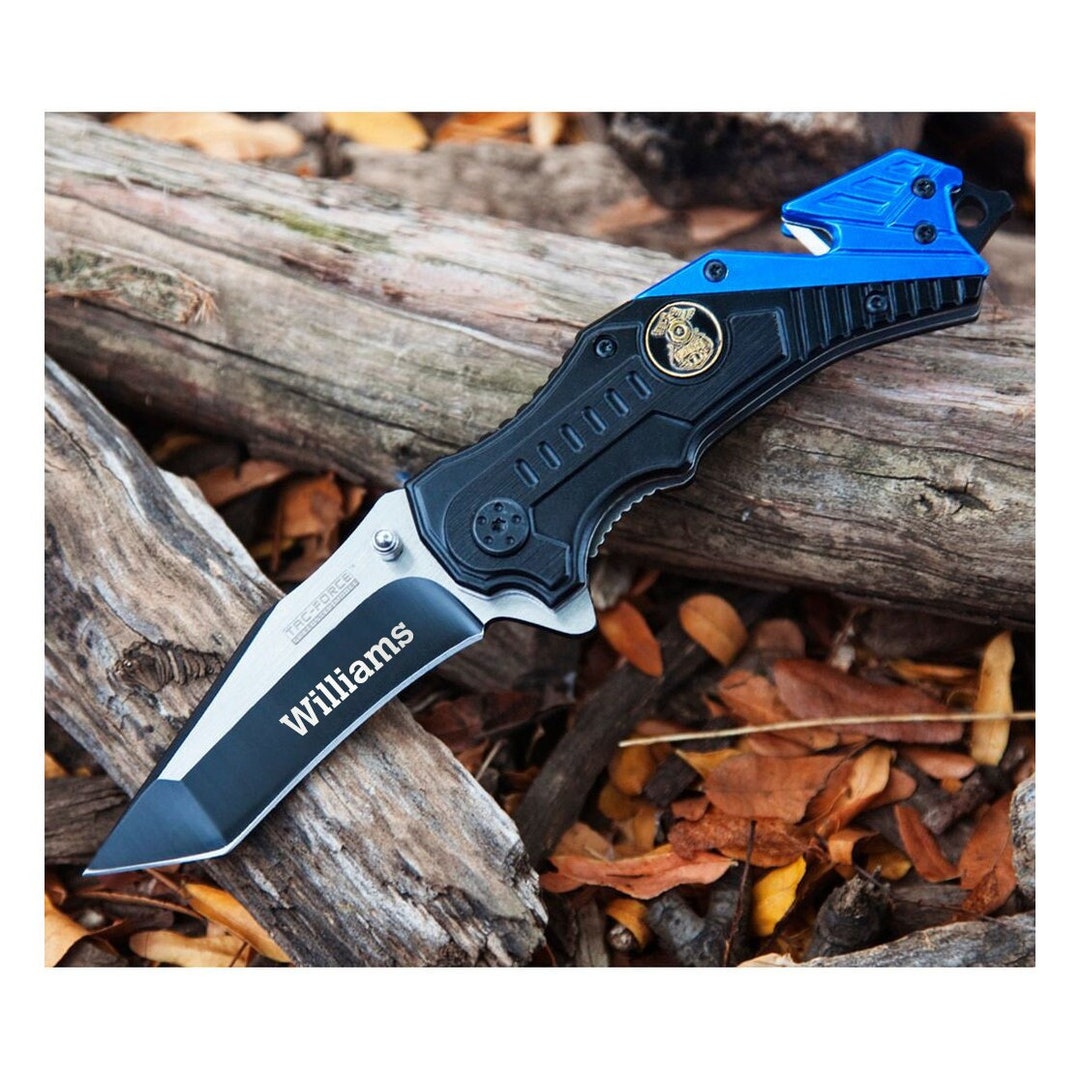 Custom Personalized POLICE POCKET KNIFE Knives Law Enforcement Officer ...