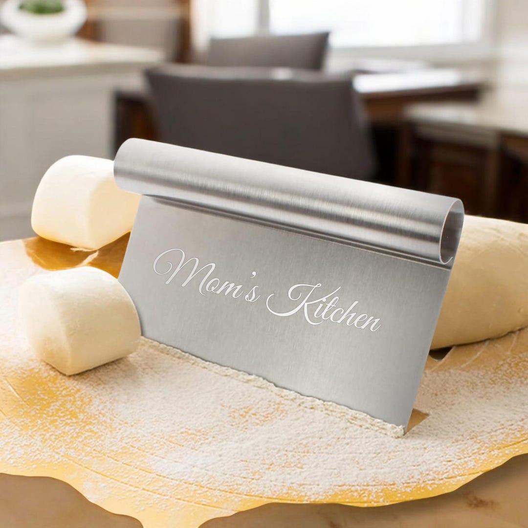 Personalized DOUGH SCRAPER Bench Pastry Cutter Chopper Bread Baking ...