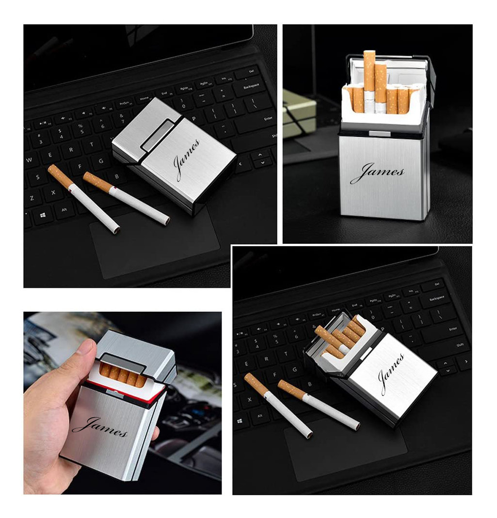 2 Pcs Acsergery Gift Mini Cigarette Case, Pocket, Pocket 玄関先迄納品
