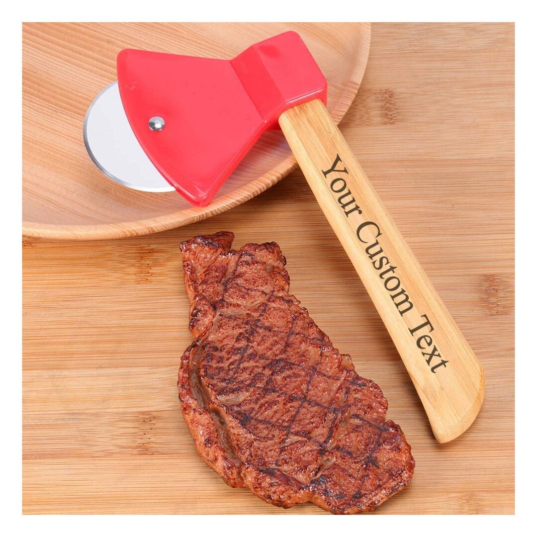 Personalized PIZZA CUTTER Custom Engraved Wheel Cutting Axe Kitchen ...