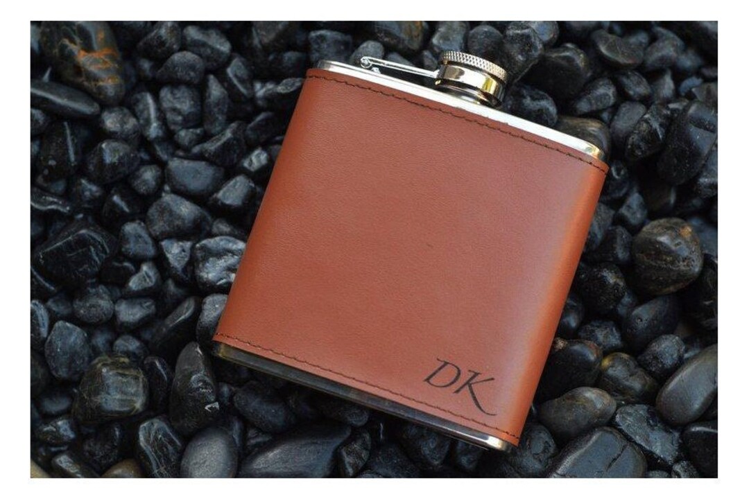 Personalized FLASK for Men FUNNEL Set Custom Engraved Groomsmen Fathers ...