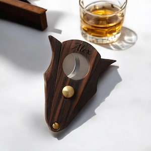 Personalized CIGAR CUTTER Custom Engraved Wood Cigars Accessories ...