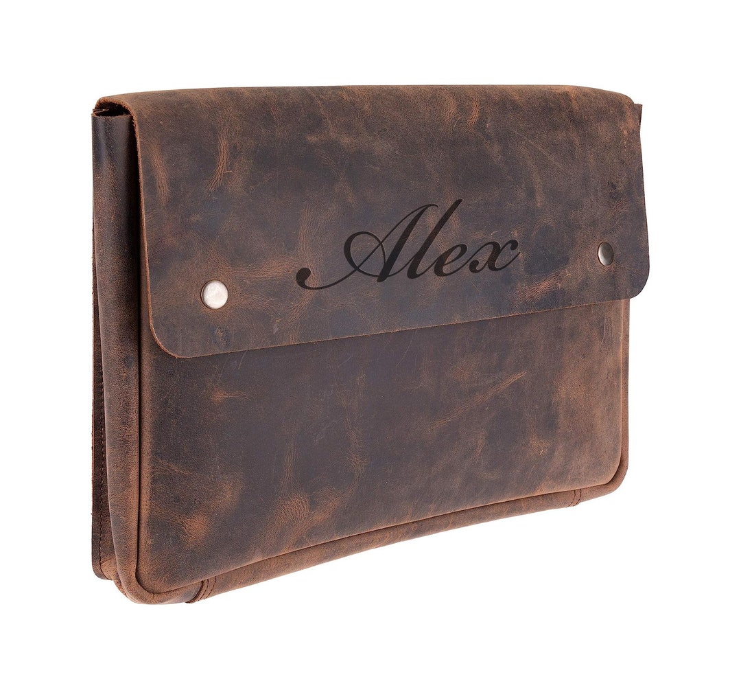 Personalized LEATHER FOLDER Padfolio Notebook Organizer Folder Planner ...