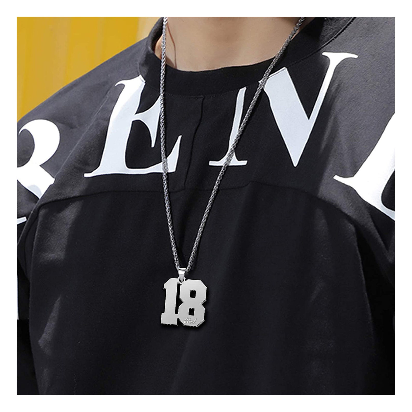 Personalized NUMBER NECKLACE for Boys Girls Men Pendant Gifts - Etsy