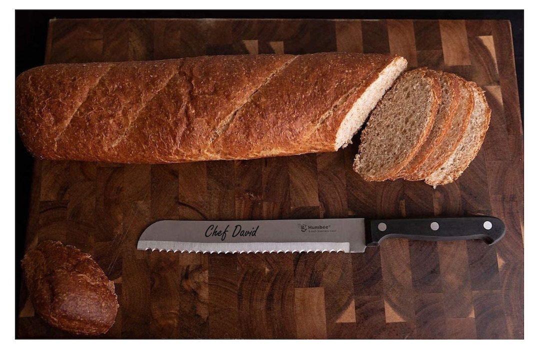 Personalized BREAD KNIFE Knive Home Kitchen Chef Cooking Chefs ...