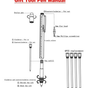 Personalized MULTITOOL PEN Custom Pens Ruler Level Groomsmen Gift for Him Dad Men Gift for ...