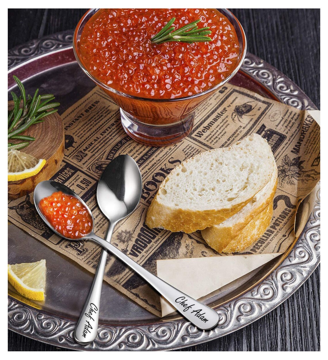 Personalized SPOON Tablespoon Dinnerware Utensil Party Wedding ...