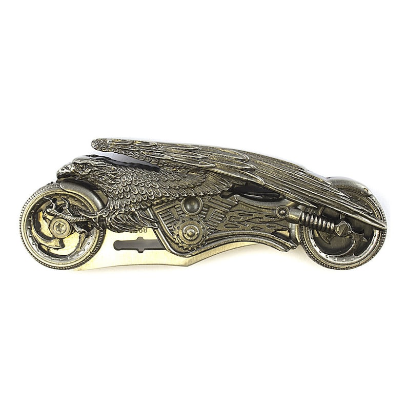 Personalized EAGLE MOTORCYCLE Pocket Knife Knives Groomsmen Birthday ...