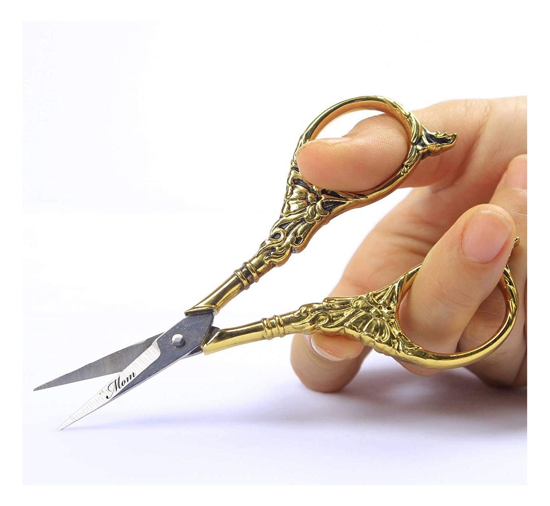 Personalized CRAFT SCISSORS Vintage European Craft Sewing Home Decor ...