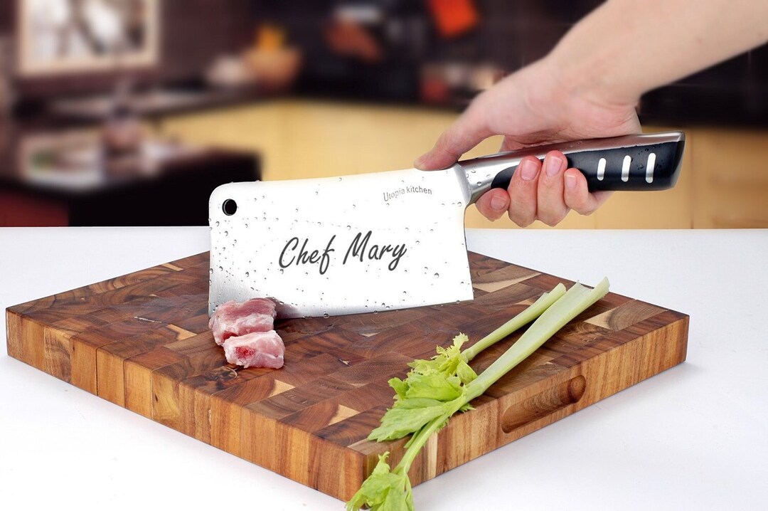Personalized CLEAVER Custom Chefs Knive Chef Knife Kitchen Cooking Home ...