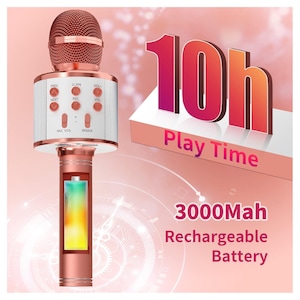 Personalized BLUETOOTH MIC Microphone Karaoke Singing Singer Gift for Him Dad Men Gift for Her ...