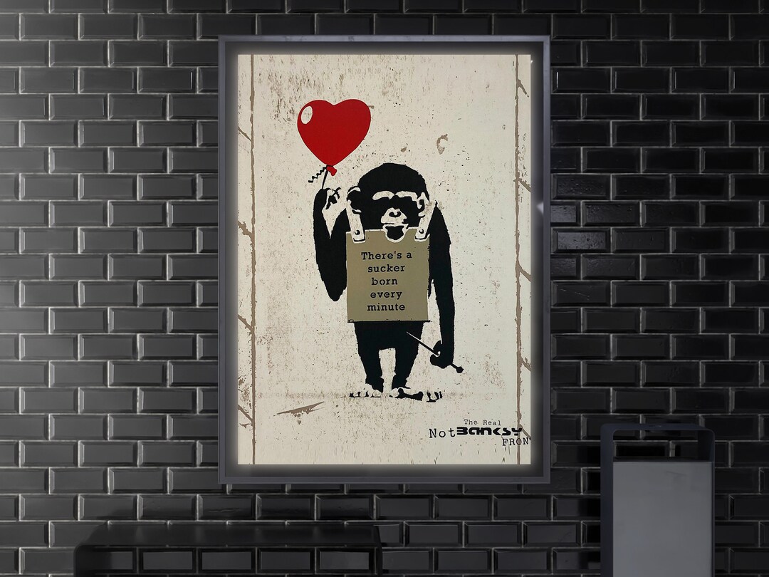 Poster Chimp Graffiti Printable Wall Art Urban Art Gift Street - Etsy