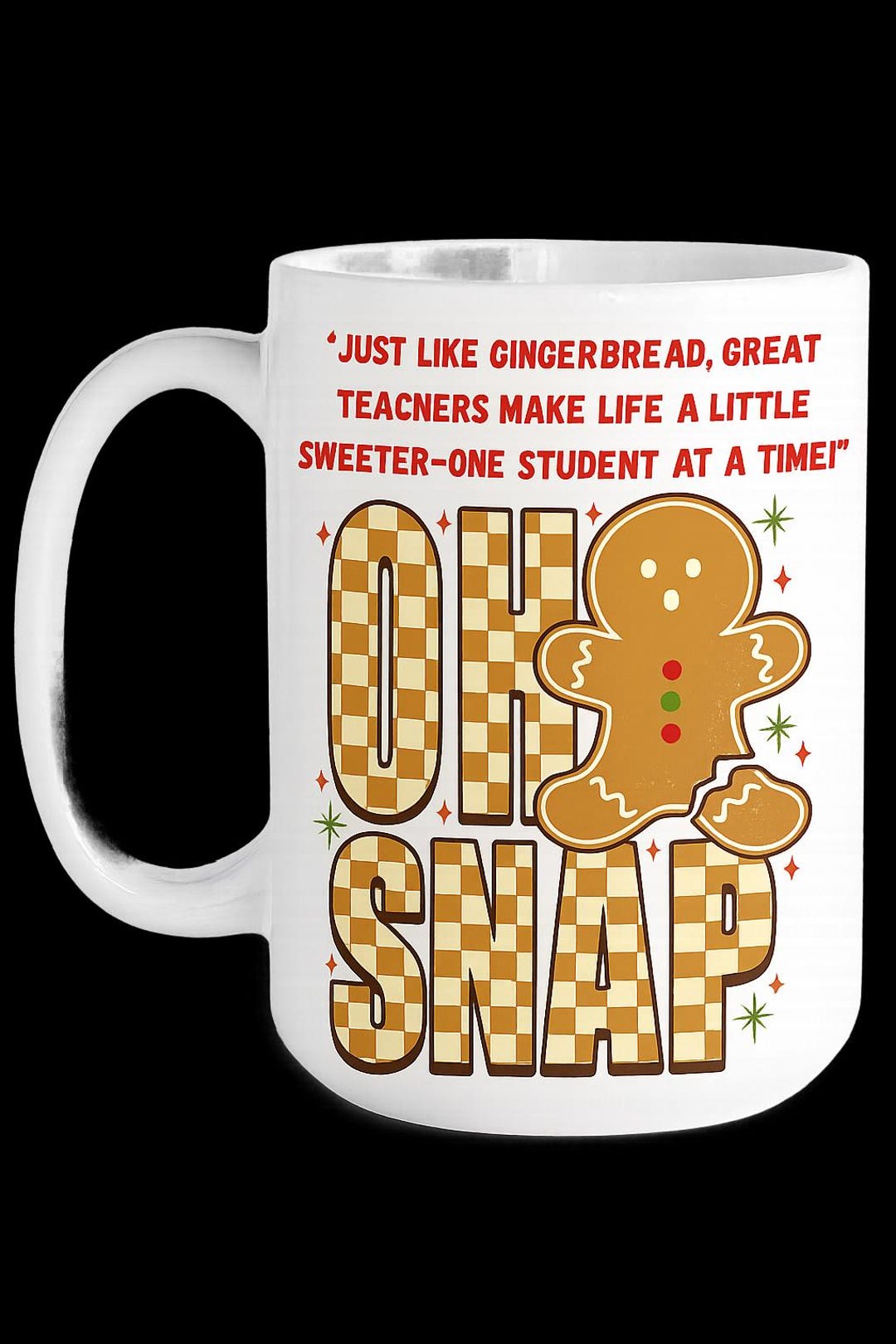 Oh Snap Gingerbread Teacher PNG Digital File - Etsy Australia