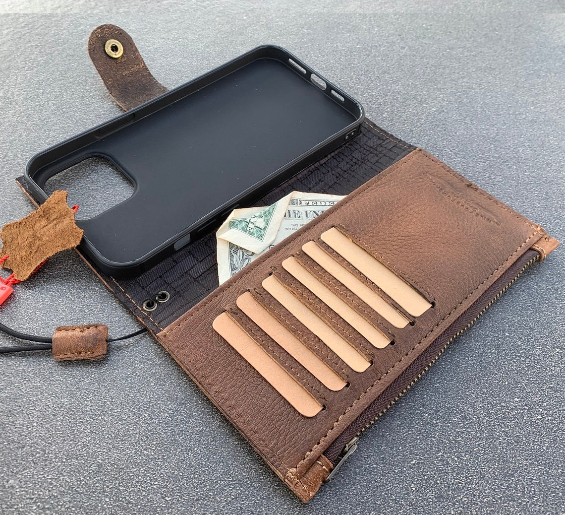 Genuine Leather for Apple Iphone 11 12 13 Pro Max 6 7 8 Plus | Etsy