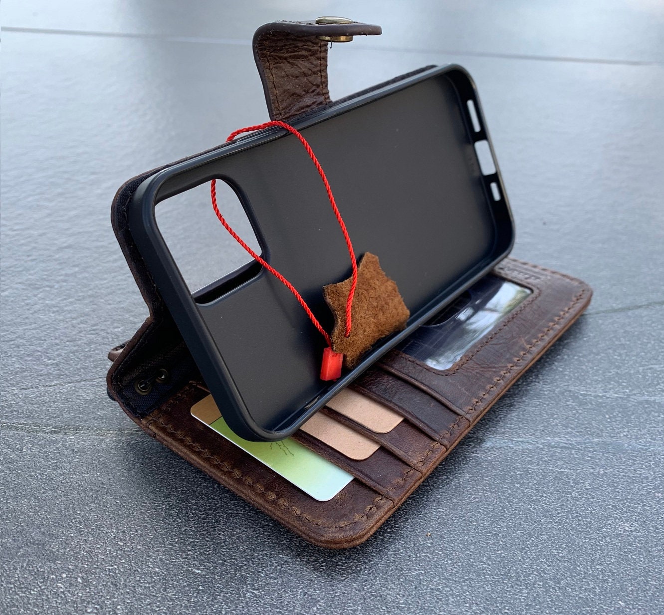 Genuine Full Leather Case for Apple Iphone 12 Wallet Vintage - Etsy