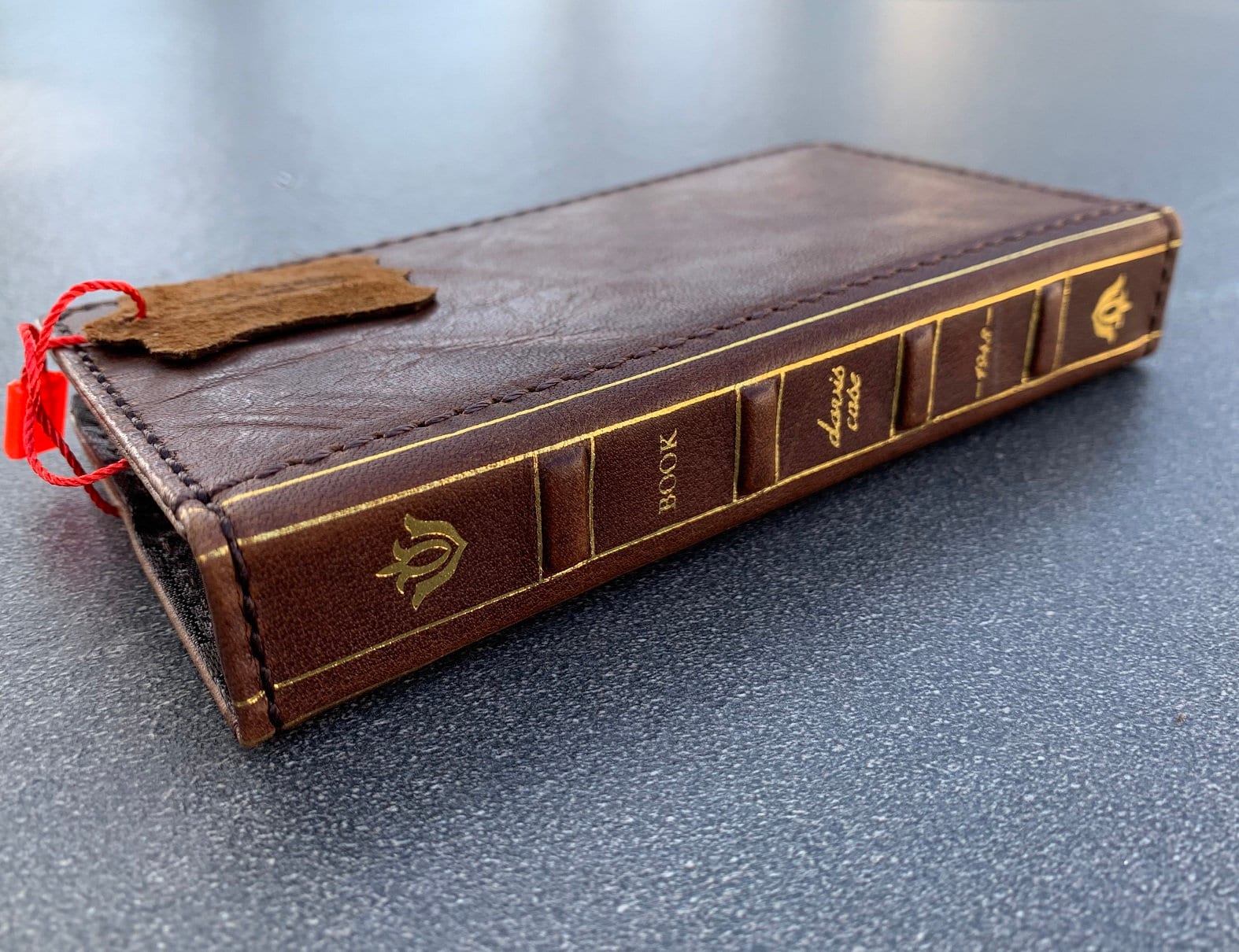 Handmade Leather Book Wallet Case for iPhone 12 Minichristmas Gift - Etsy