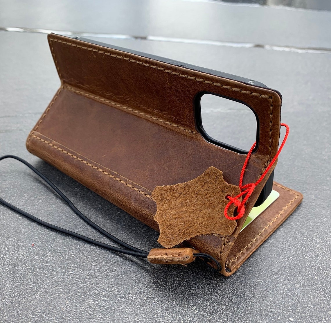 Genuine Real Leather Case for Apple Iphone 12 Mini Wallet | Etsy
