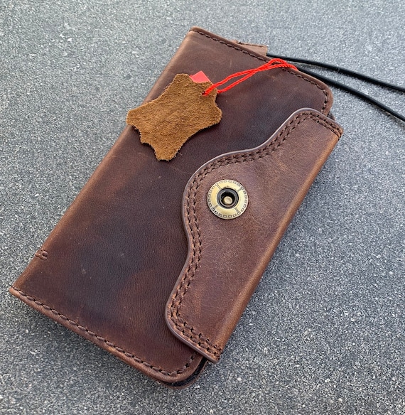 Genuine Real Leather Case for Apple Iphone 12 13 Mini Wallet - Etsy