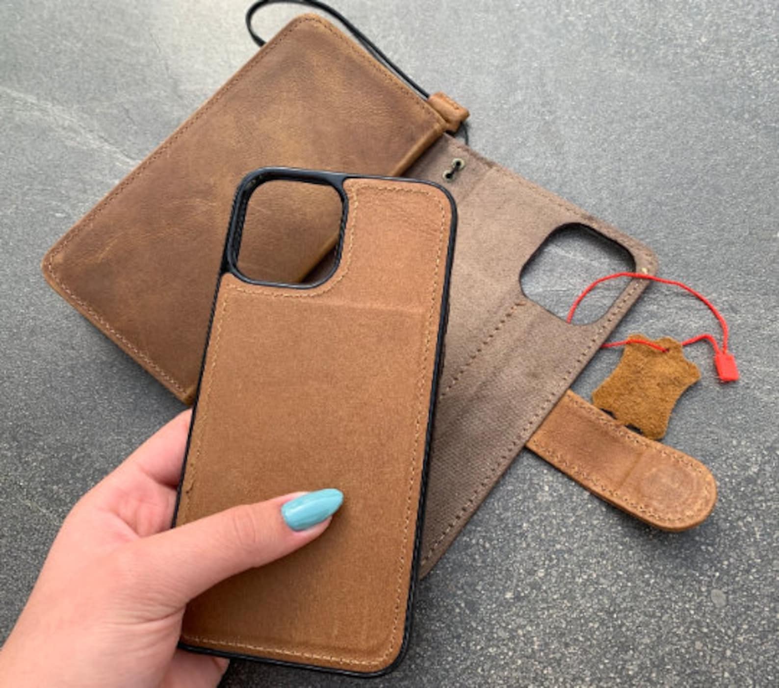 Genuine Full Leather Case for Apple Iphone 12 Pro Cover Wallet - Etsy