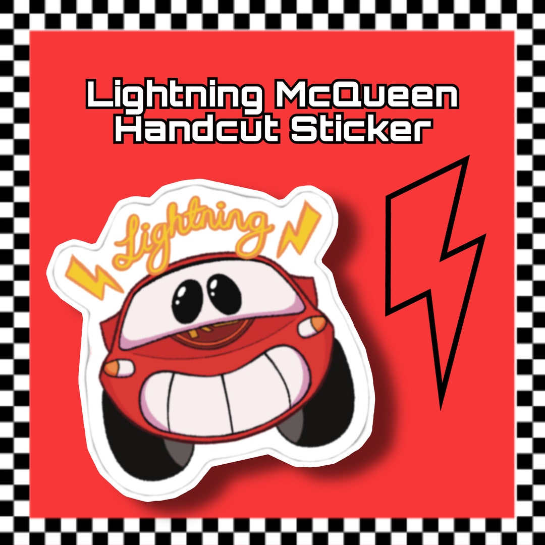 Buy Lightning Mcqueen Handcut Sticker Online in India - Etsy