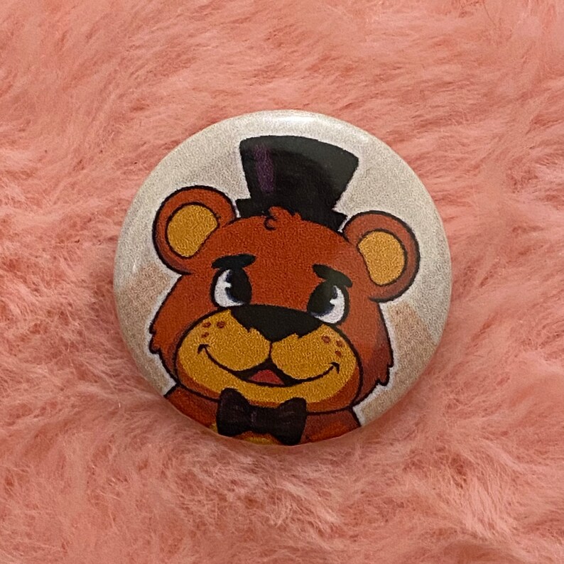 Set of 4 Five Nights at Freddys Badge Pack 32mm - Etsy