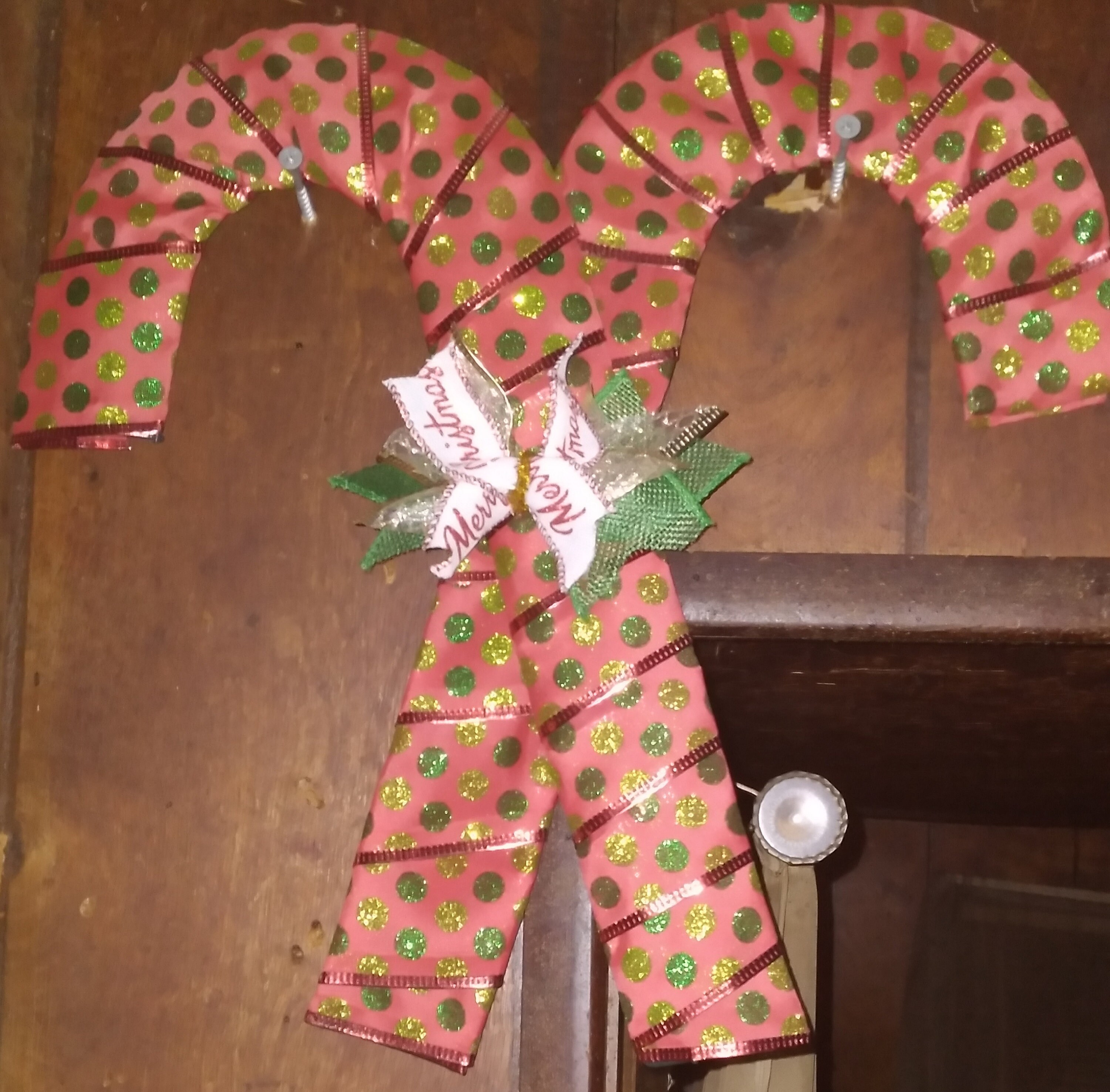 Small Candy Cane Wall Decoration - Etsy