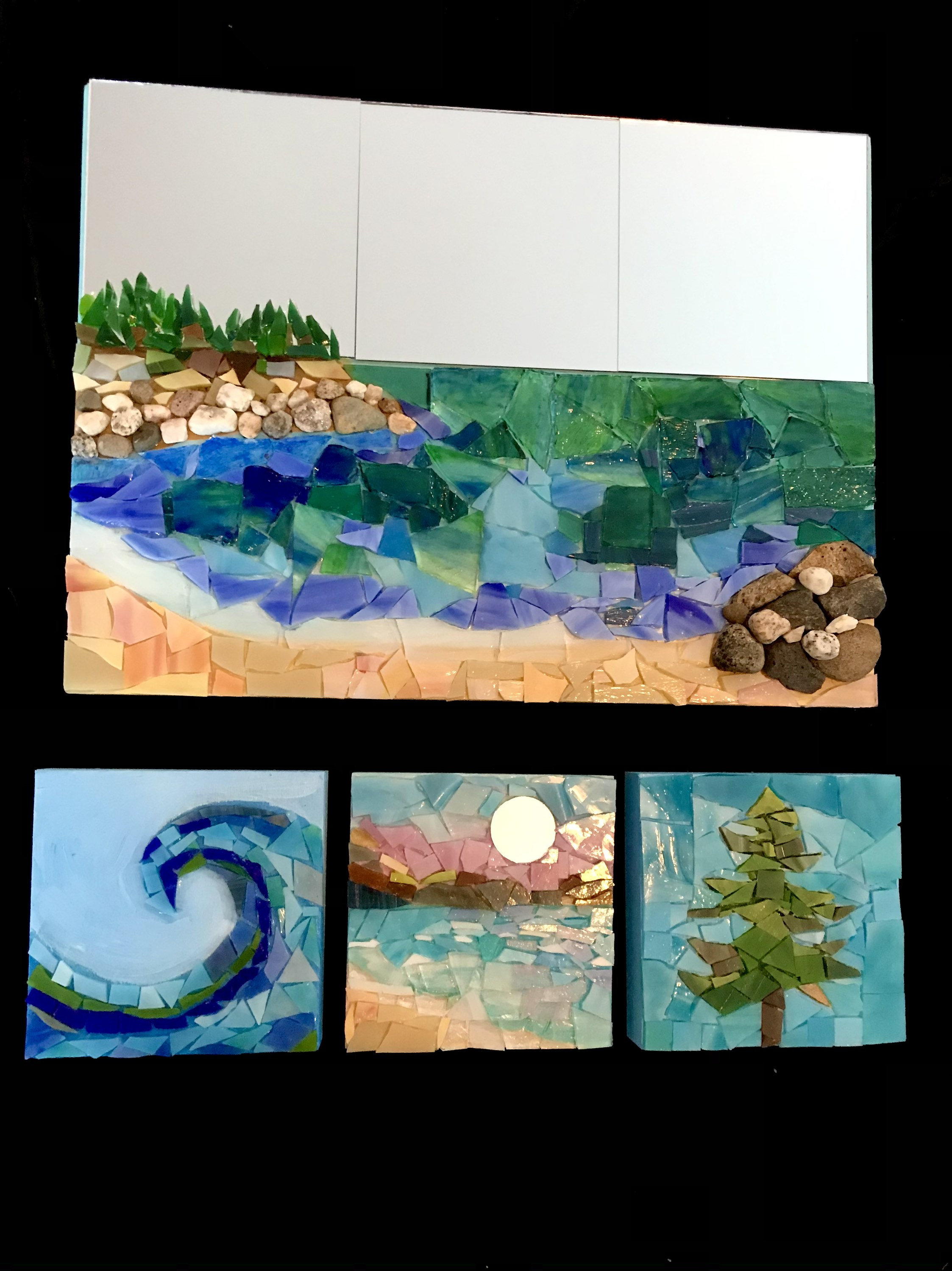 Mosaic Wall Art Mountain Art Mountain Mosaic Nature Lover - Etsy UK