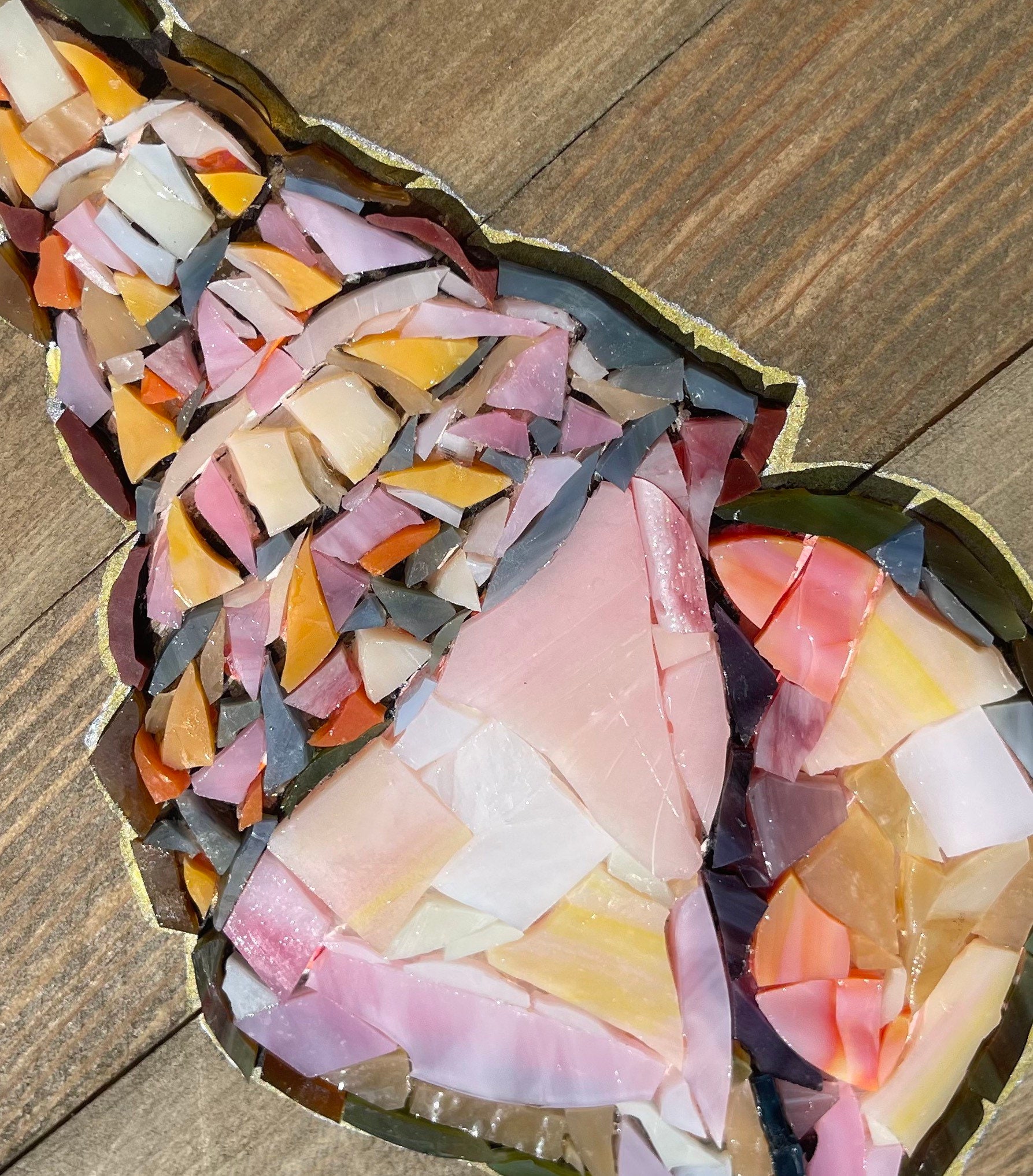 Seashell Mosaic Wall Art Custom Beach Wall Hanging Beach - Etsy