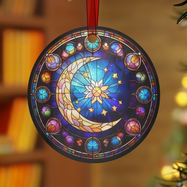 Glass Moon Ornament - Etsy