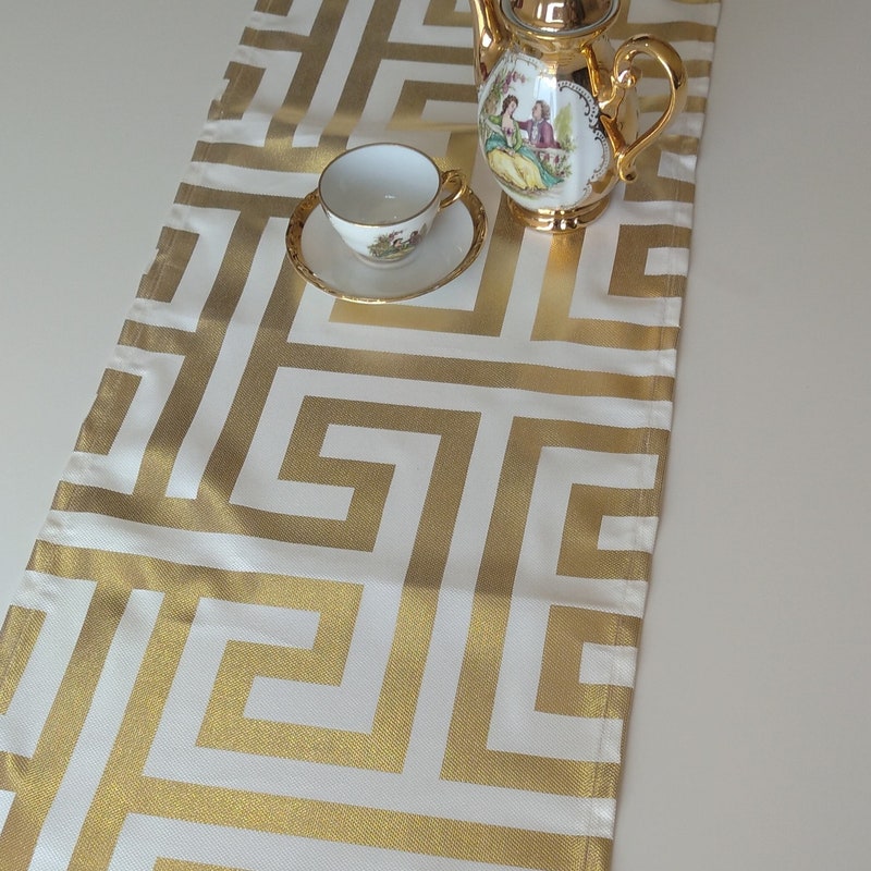 Gold Greek Table Runner - Etsy