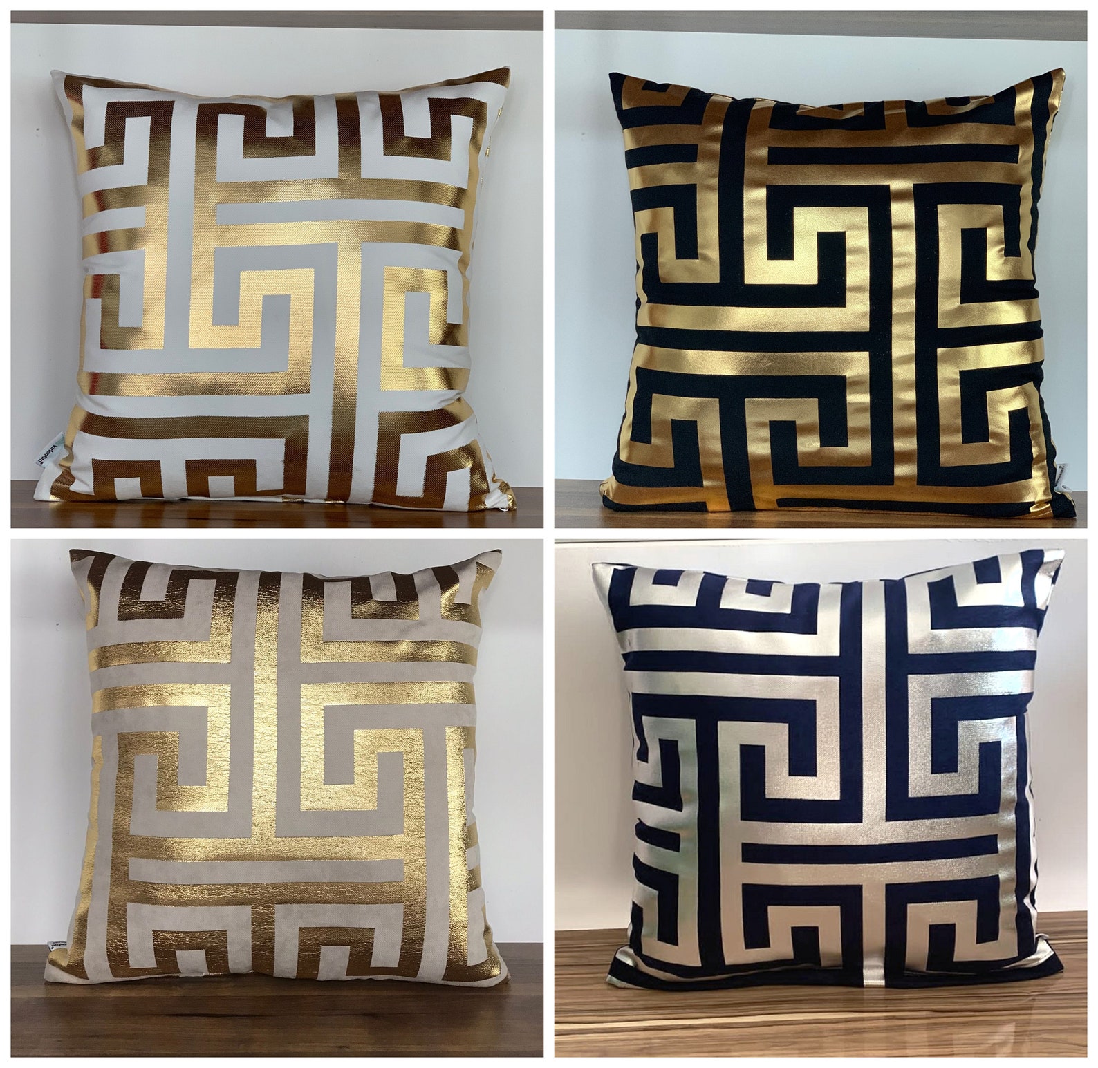 Gold Pillow Covergold Cushionsblack and Gold Pillowgold - Etsy