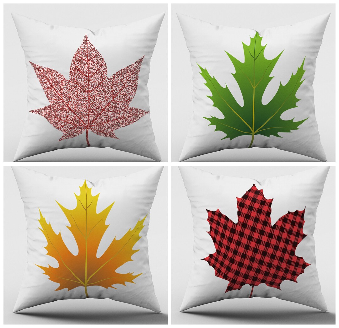 Leaves Pillow Cover|sycamore Leaves Pillow|leaf Outdoor Pillow Case ...