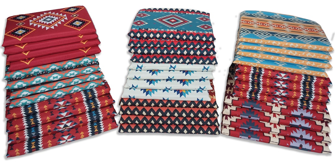 Chair Cushions With Ties, Southwestern Chair Cushions, Outdoor Chair ...