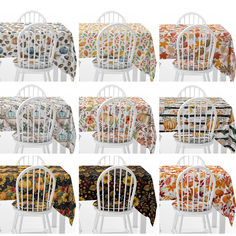 Fall Tablecloth - Etsy