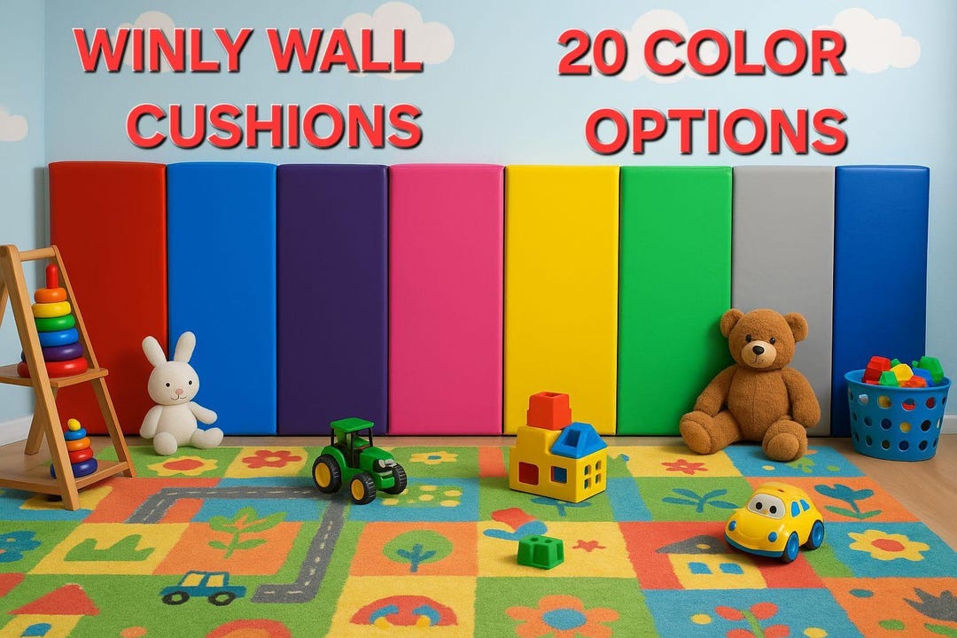 Custom Wall Cushion, Colorful Wall Pads, Wall Cushions for Kids, Kids ...