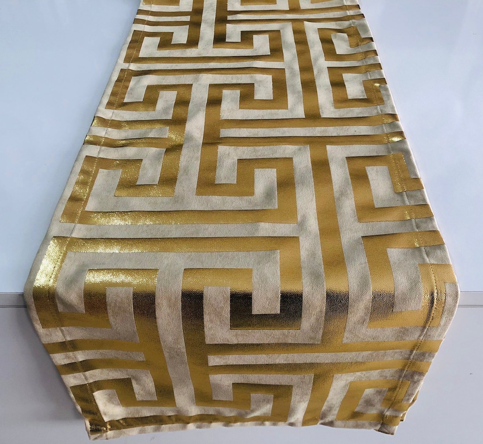 Gold Table Runnergreek Key Table Runnerwhite and Gold Table ...