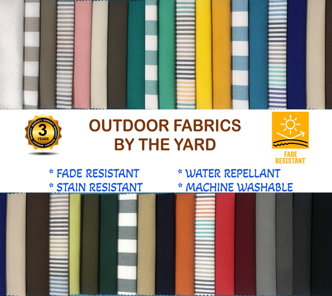 Outdoor Fabric by the Yard|fade Resistant Fabric, Acrylic Outdoor ...