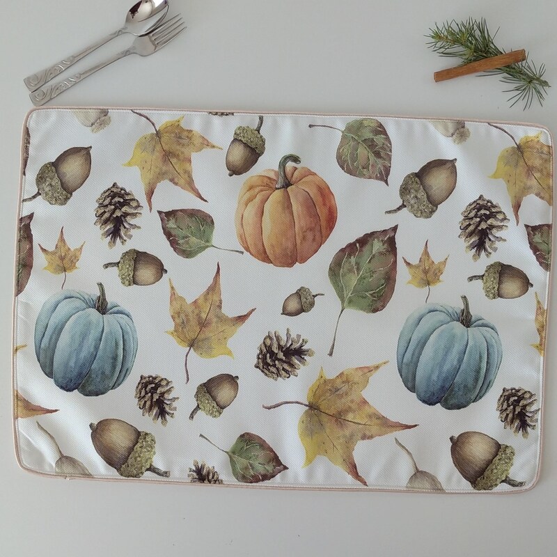 Pumpkin Placemat - Etsy