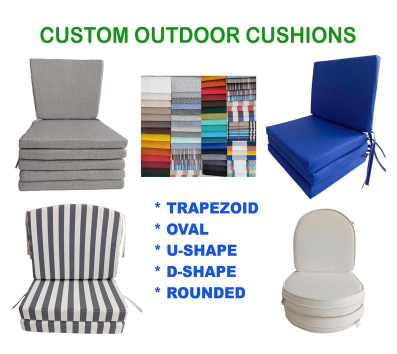 Custom Outdoor Chair Cushions and Covers|custom Size Chair Pad|fade ...
