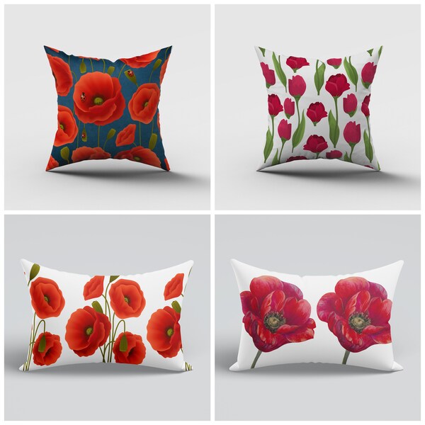 Poppy Pillows - Etsy