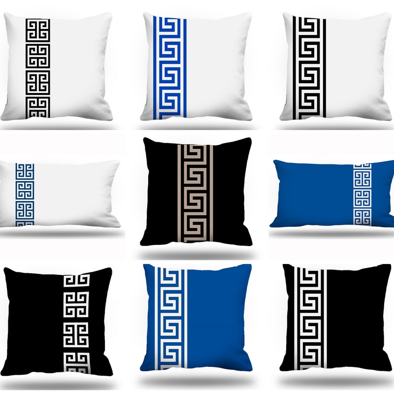 Blue Greek Key - Etsy